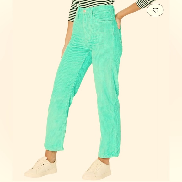 Levi's | Jeans | Levis Green Rib Cage Straight Ankle Velvet Corduroy ...